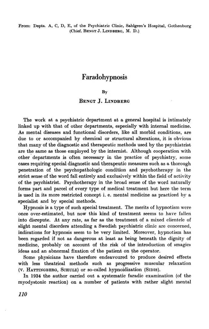 Faradohypnosis