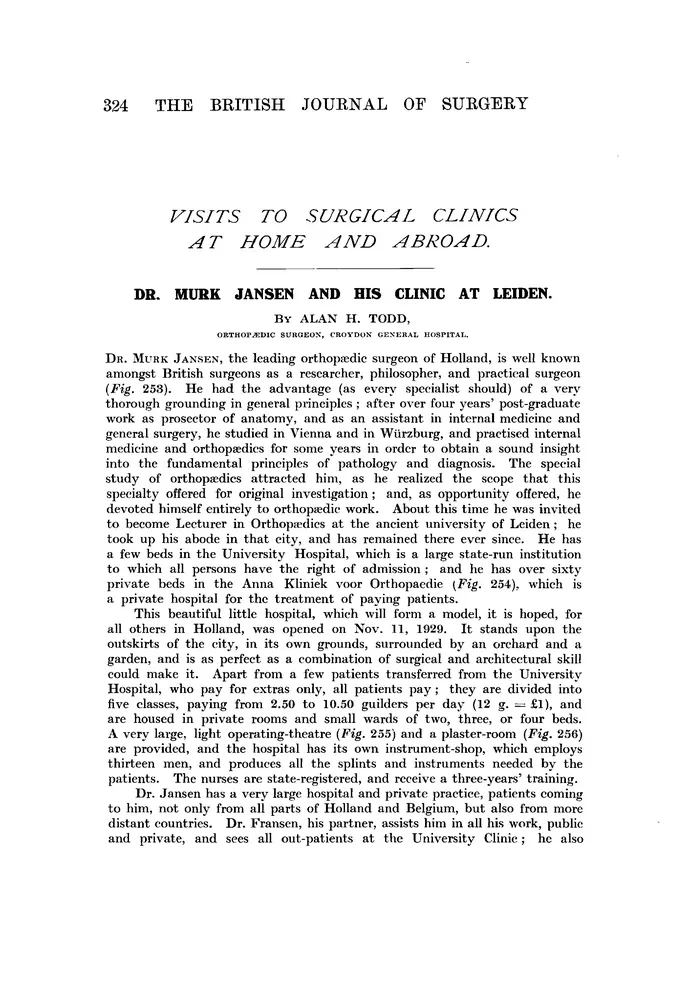 Dr. Murk Jansen and his clinic at Leiden