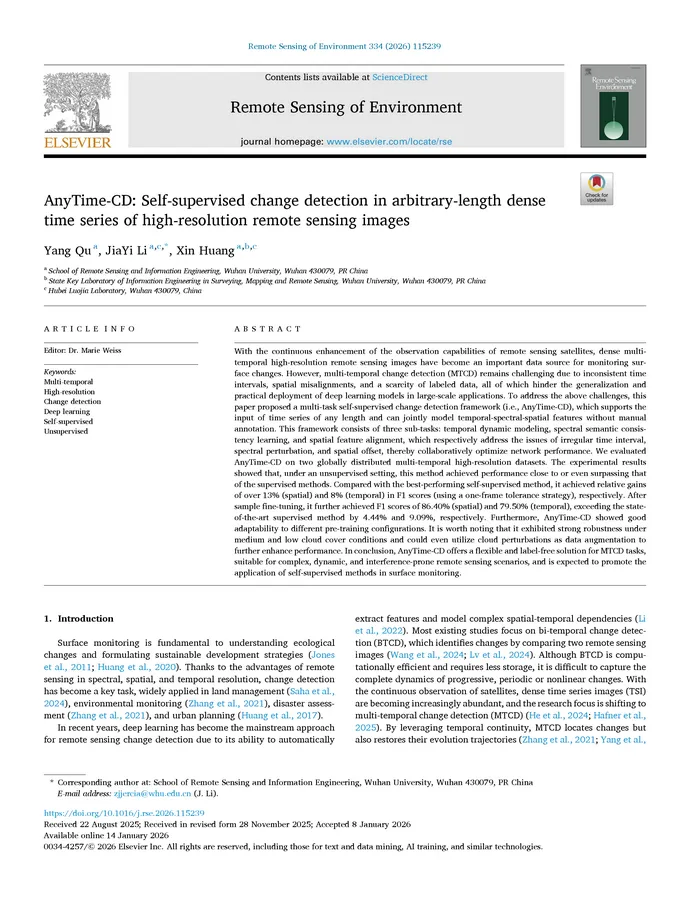 AnyTime-CD: Self-supervised change detection in arbitrary-length dense ...